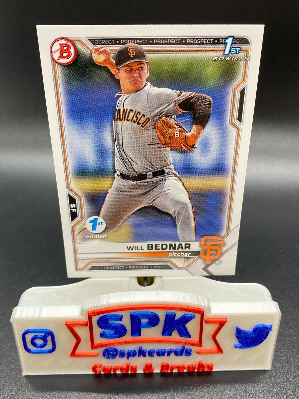 2021 Bowman Draft 1st Edition BD-197 Will Bednar San Francisco Giants ...