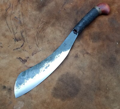 Parang Machete Rambo hunting knife, 12” handmade forged blade, Rosewood ...