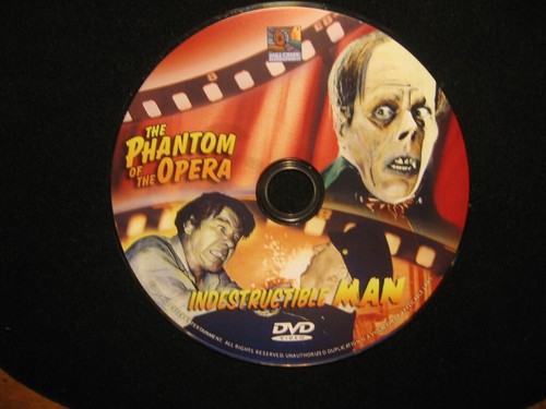 dvd 2 Movie's Lon Chaney & Jr. Indestructible Man & Phanton of Opera ...