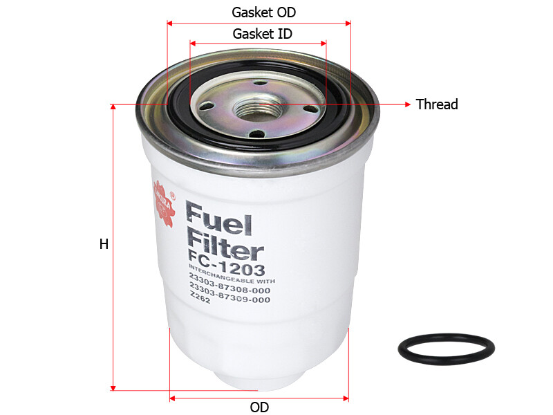 SAKURA Fuel Filter FC-1203 (C1203) | eBay