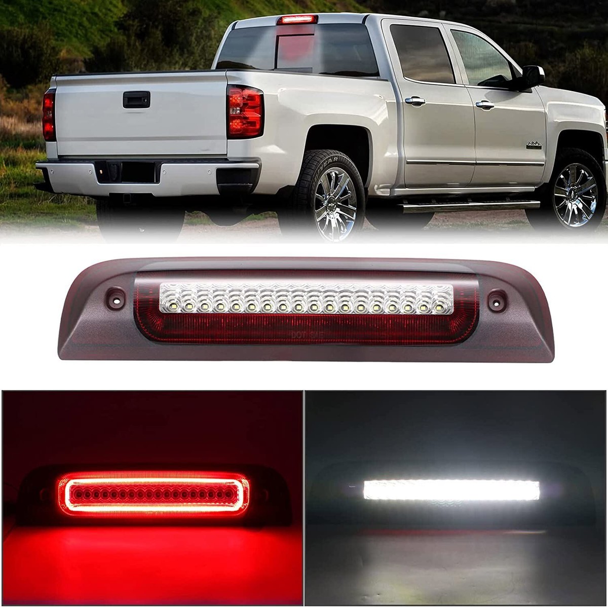 Truck Third Brake Light Replacement High Mount LED Third Brake Light ...