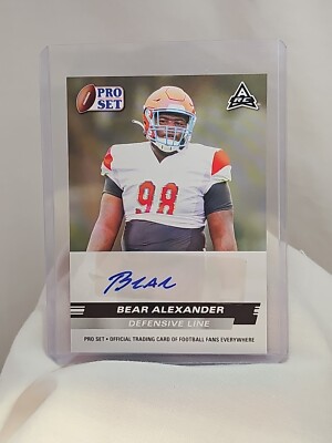 Bear Alexander 2022 Leaf Pro Set #PSA-BA1 Auto RC-Georgia Bulldogs/USC ...