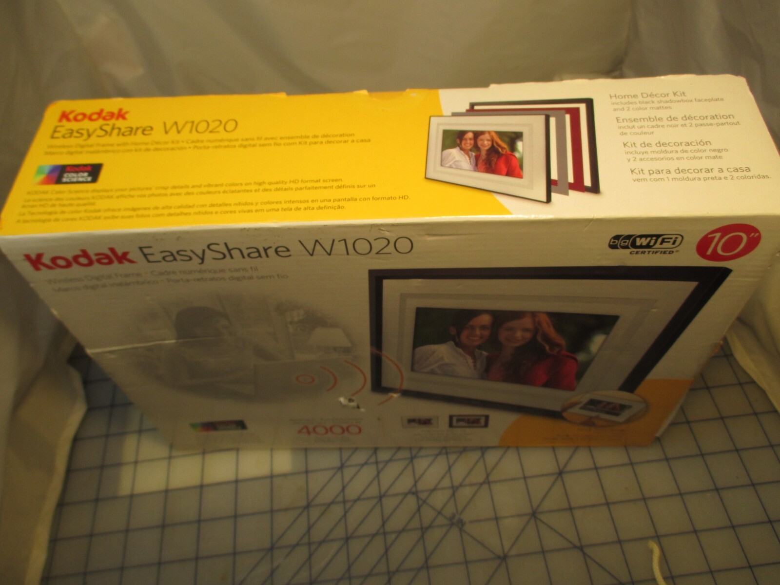KODAK EasyShare W1020 - 10" Wireless WiFi Digital Photo Frame open box ...