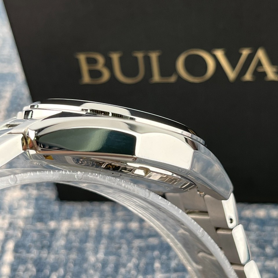 Bulova Surveyor 98B422 Red Dial Stainless Steel Automatic Men's Watch ...