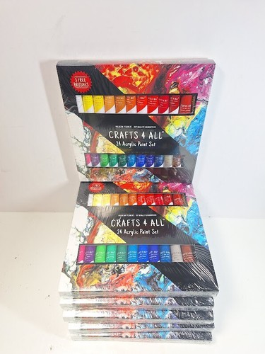Crafts 4 All Acrylic Paint 6 Sets of 24 Count Craft Paint | eBay