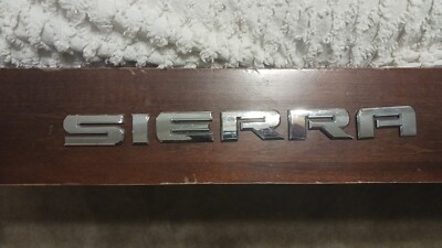 2007-13 GMC Sierra Truck L/R DOOR CHROME Letters EMBLEM BADGE LOGO OEM ...