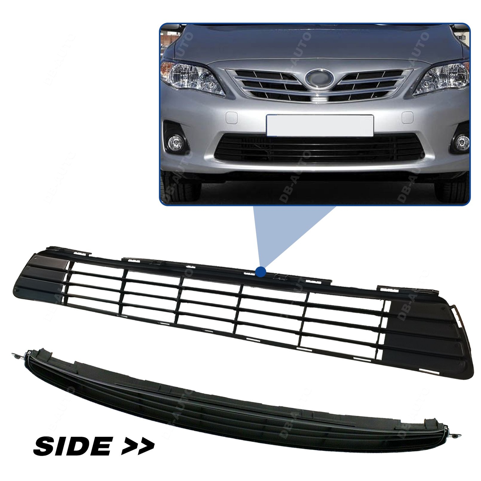 Front Bumper Lower Grille For Toyota Corolla 2011 2012 2013 TO1036125 ...