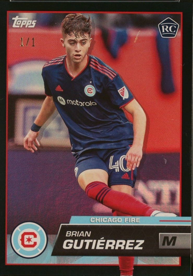 2023 Topps MLS - Brian Gutierrez #29 Black Foil /1 (RC) for sale online ...
