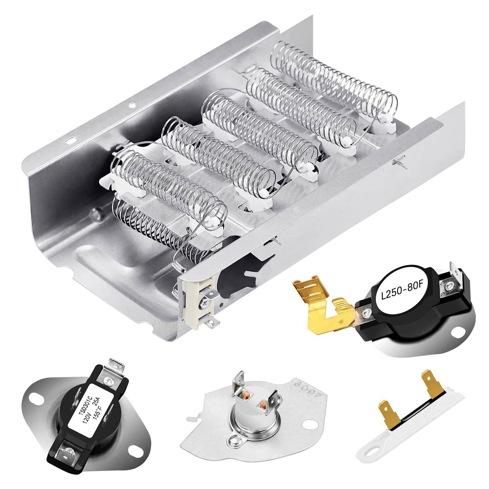 Heating Element for Whirlpool Dryer WED4815EW1 WED5300SQ0 WED5000DW2 ...