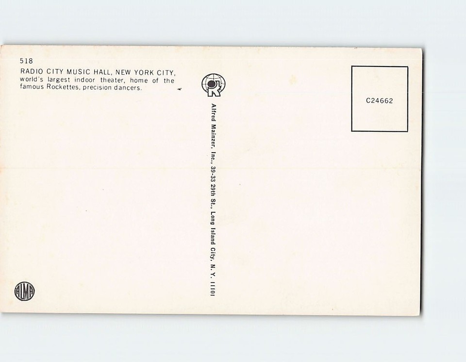 Postcard Radio City Music Hall New York City New York USA | eBay