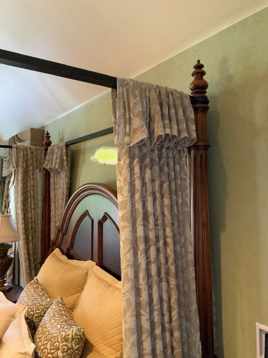 Diy Canopy Bed With Curtain Rods