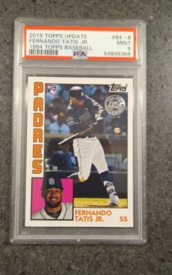 2019 Topps Update 1984 Fernando Tatis Jr. #84-8 Rookie RC PSA 9 Mint ...