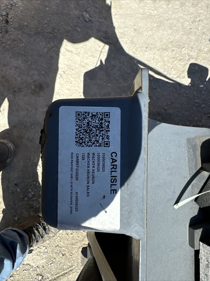 Wacker Neuson Sheeps Foot Compactor Wheels 5100036520 Shell Pad Foot ...