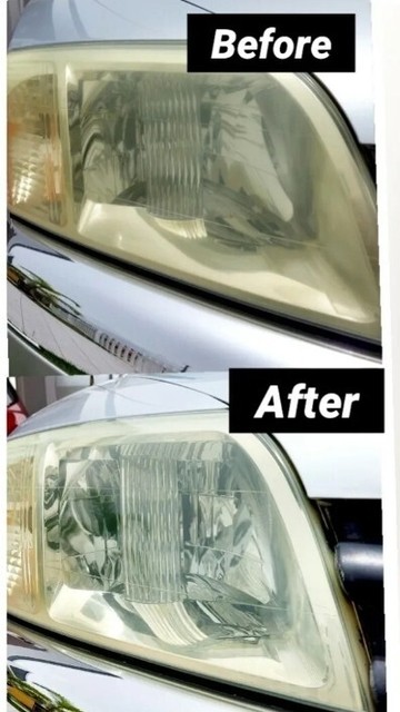 ABRO Headlight Restoration Polish 237ml Cleans Dull Yellow Headlamp ...