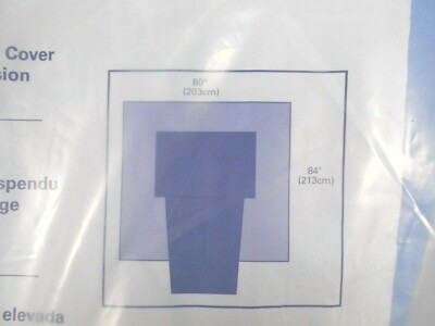 Medline DYNJP2322 Overhead Table Cover with Extension 80" x 84" (LOT OF ...