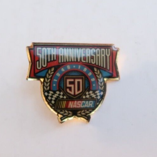 NASCAR 50th Anniversary 1948 to 1998 Button Badge Pinback Pin 1" | eBay