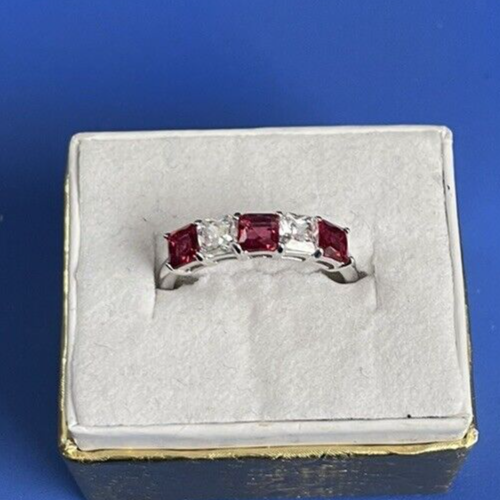 Bomb Party Ring (Size 8) Lab Created Ruby on a Solid .925 Sterling ...