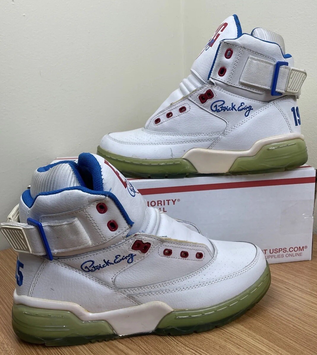 Mens 1985 Patrick Ewing 33 Hi Draft Lottery Basketball 1EW90127-104 Sz ...