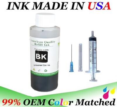 100ML BK Premium Ink Refill Kit HP 60/61/62/63/64/65/901/300/121/XL ...
