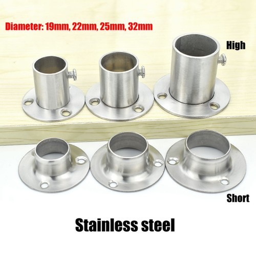 Flange FLG Connector Pipe Flange Pole Fitting Liner Mount Fixed Φ19 22 ...