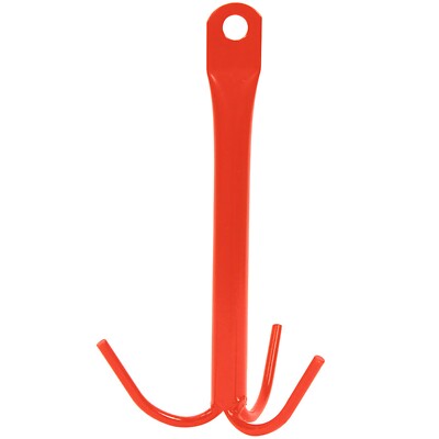 Red, Ceiling Mounted 21cm Three Prong Tack Hook by Perry Equestrian ...