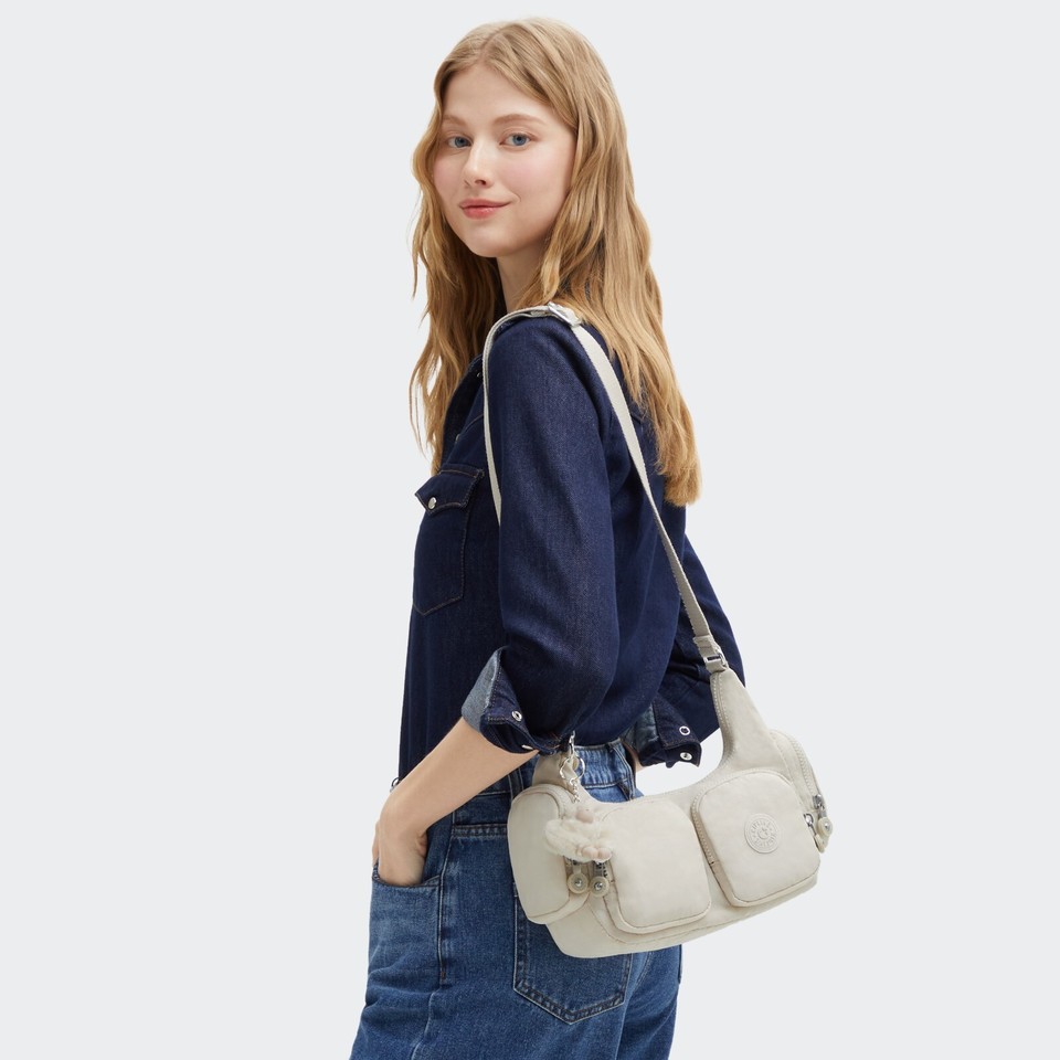 Kipling RIKKA S Small Crossbody - Hideaway Beige RRP £64 | eBay UK