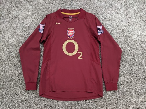 2005/06 Nike Arsenal Home Jersey O2 Thierry Henry Size Small | eBay