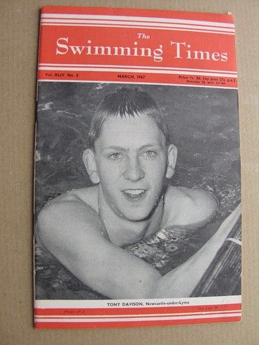 1967 SWIMMING TIMES Dick Kimball Mihir Sen Hamilton Bland Water Polo ...