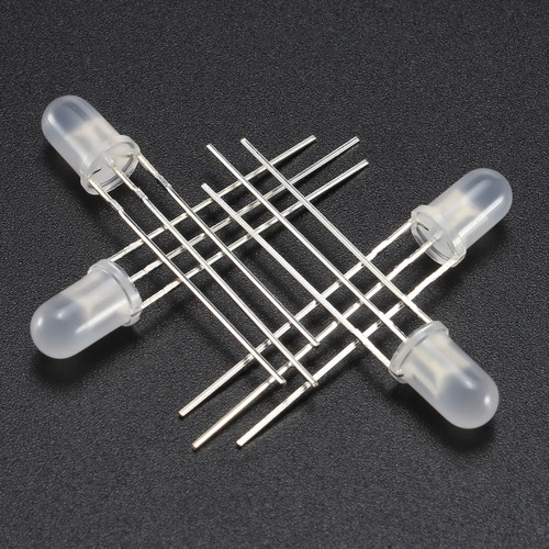 20PCS 5mm 3-Pin Dual Bi-Color Diffused Common Cathode LED Diode Light ...