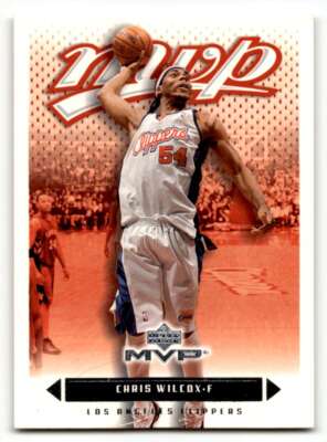 2003 Upper Deck MVP #70 Chris Wilcox Los Angeles Clippers Basketball ID ...
