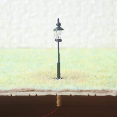 5 x N scale LED antique street light model railroad path lamp post # ...