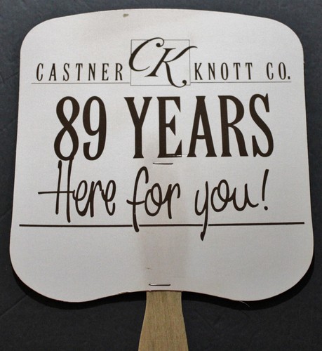 Vintage 1987 CASTNER KNOTT DEPARTMENT STORE HAND FAN G2 | eBay