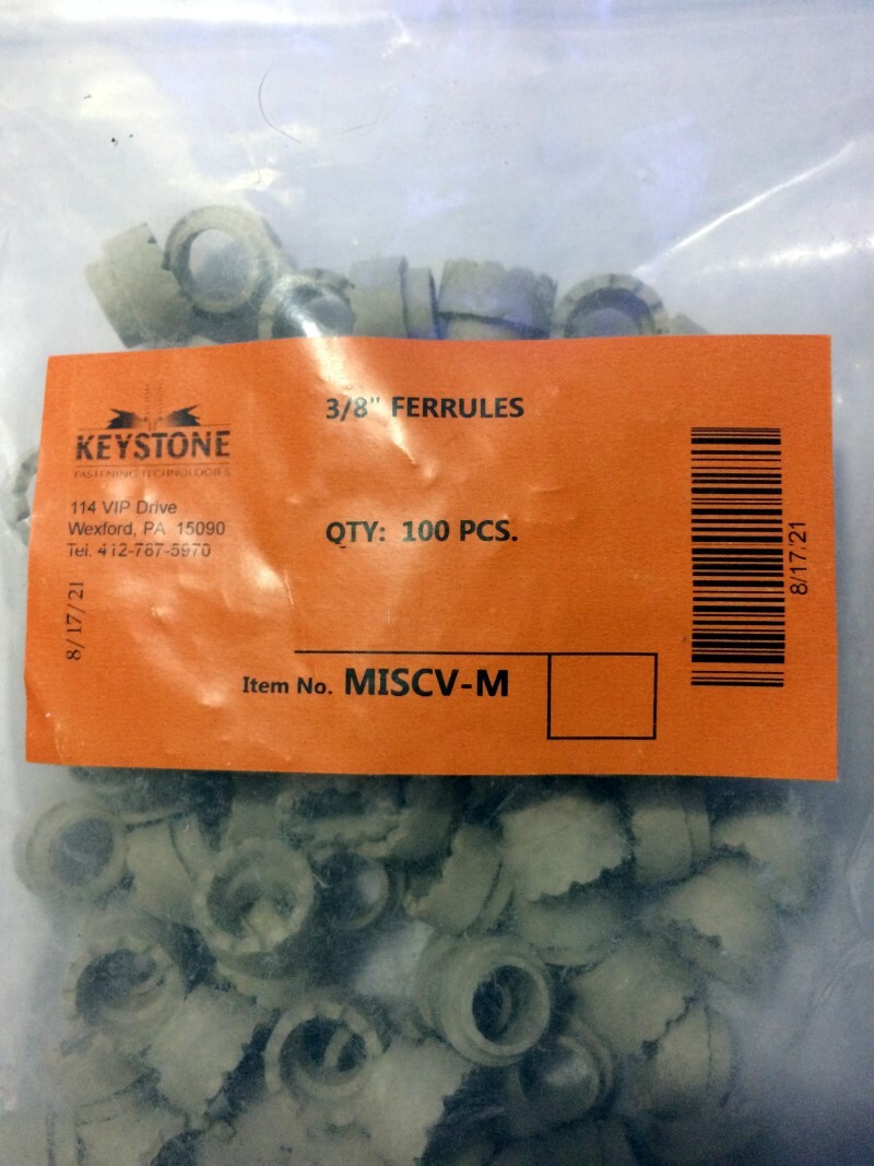 Keystone Fastening Technologies 3/8 In Ceramic Stud Weld Ferrules, 100 ...