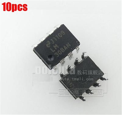10Pcs LM308 LM308 LM308AN DIP-8 LM308N Operational Amplifier Ic New qc ...