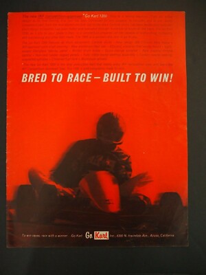 Vintage 1962 Go-Kart 1200 AD ORIGINAL Go Cart | eBay