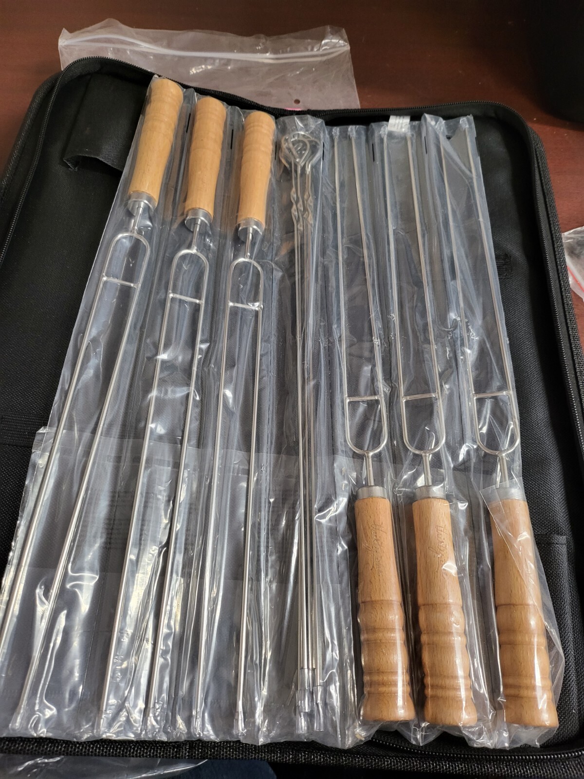 thirty-one gifts Campfire Roasting Sticks Stainless Steel In Zippered ...