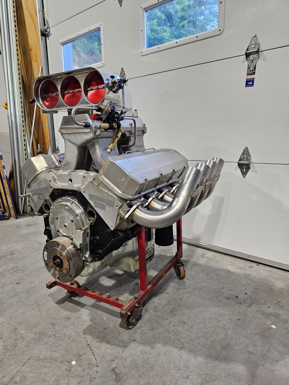 zoomie headers BBC 2-1/4" stainless steel "shortys" with covers | eBay