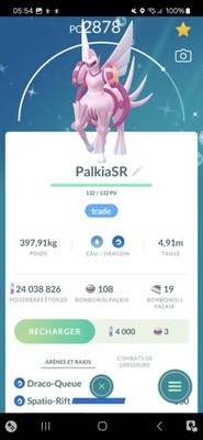 Palkia Shiny ( Origin Forme ) ( Spacial Rend ) Pokemon Trade Go | eBay