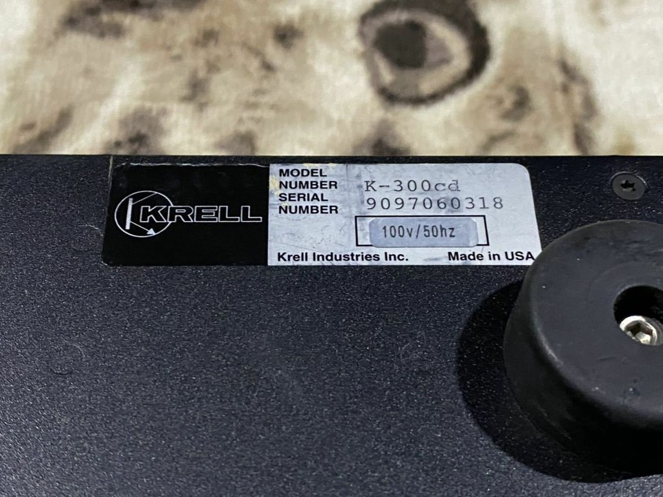KRELL CD Player K300CD From USA Junk Products With Power Cable O | eBay