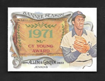 2022 Allen & Ginter FERGIE JENKINS Banner Season -CHICAGO CUBS- #BS-30 ...