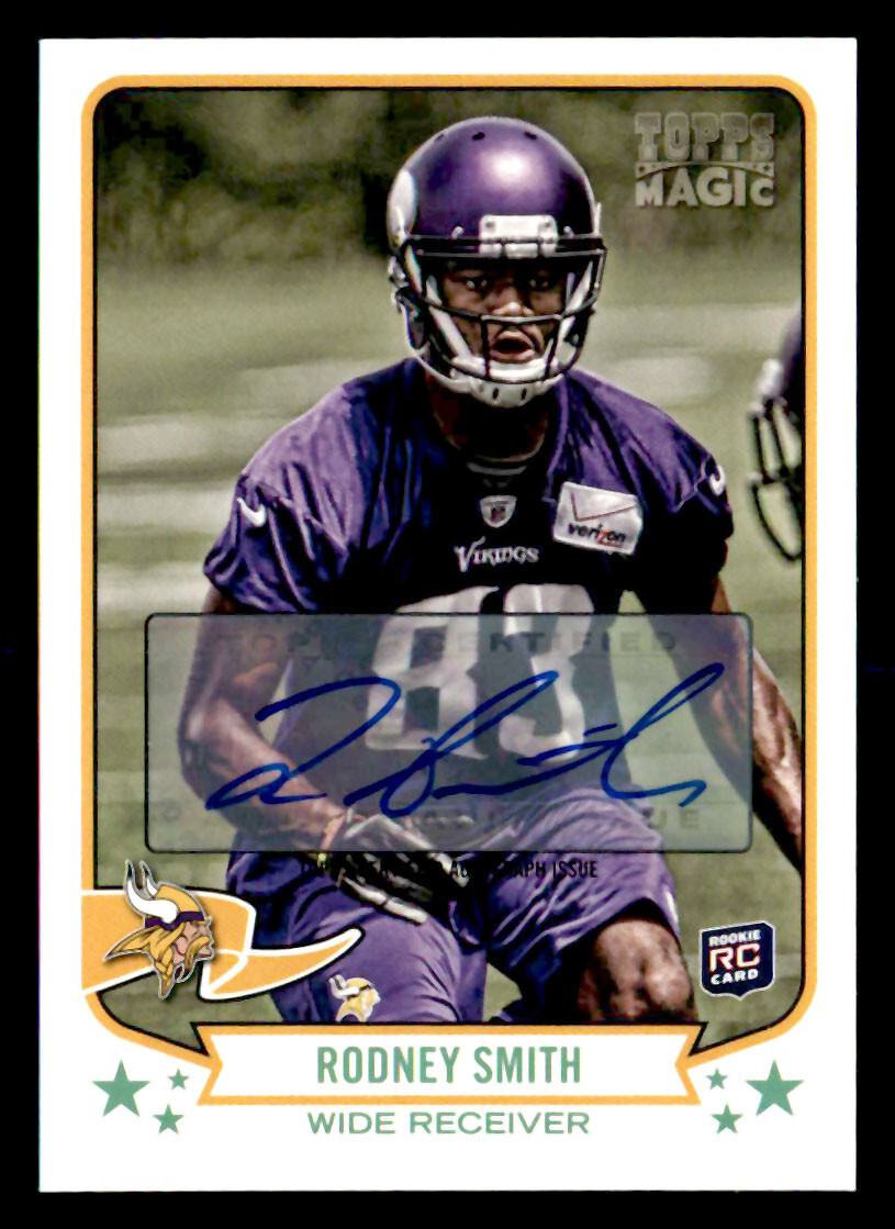 2013 Topps Magic #156 Rodney Smith AUTO Minnesota Vikings | eBay
