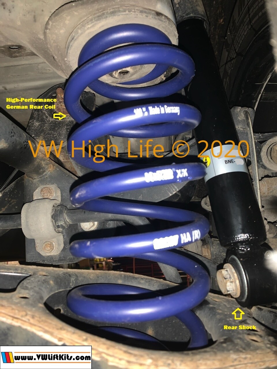 Lift Kit for VW Alltrack MK7 2017 Two Inch Suspension Spacers Coils ...