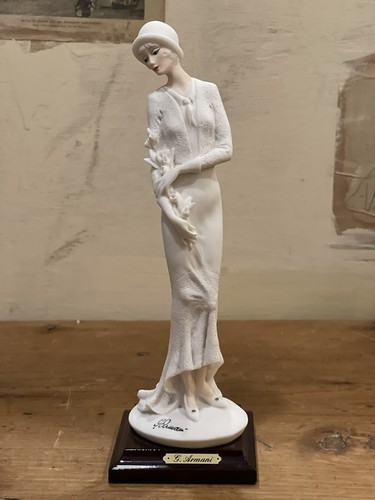 Vintage 1987 Giuseppe Armani Lady with Flowers Porcelain Figure ...