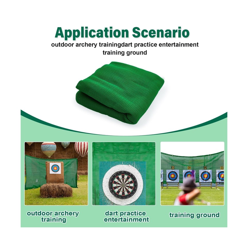 Archery Backstop Heavy Duty Archery Back Stop Netting Reinforced ...