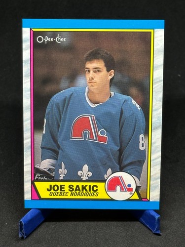 1989-90 O-Pee-Chee OPC Joe Sakic #113 Rookie Card RC Quebec Nordiques ...
