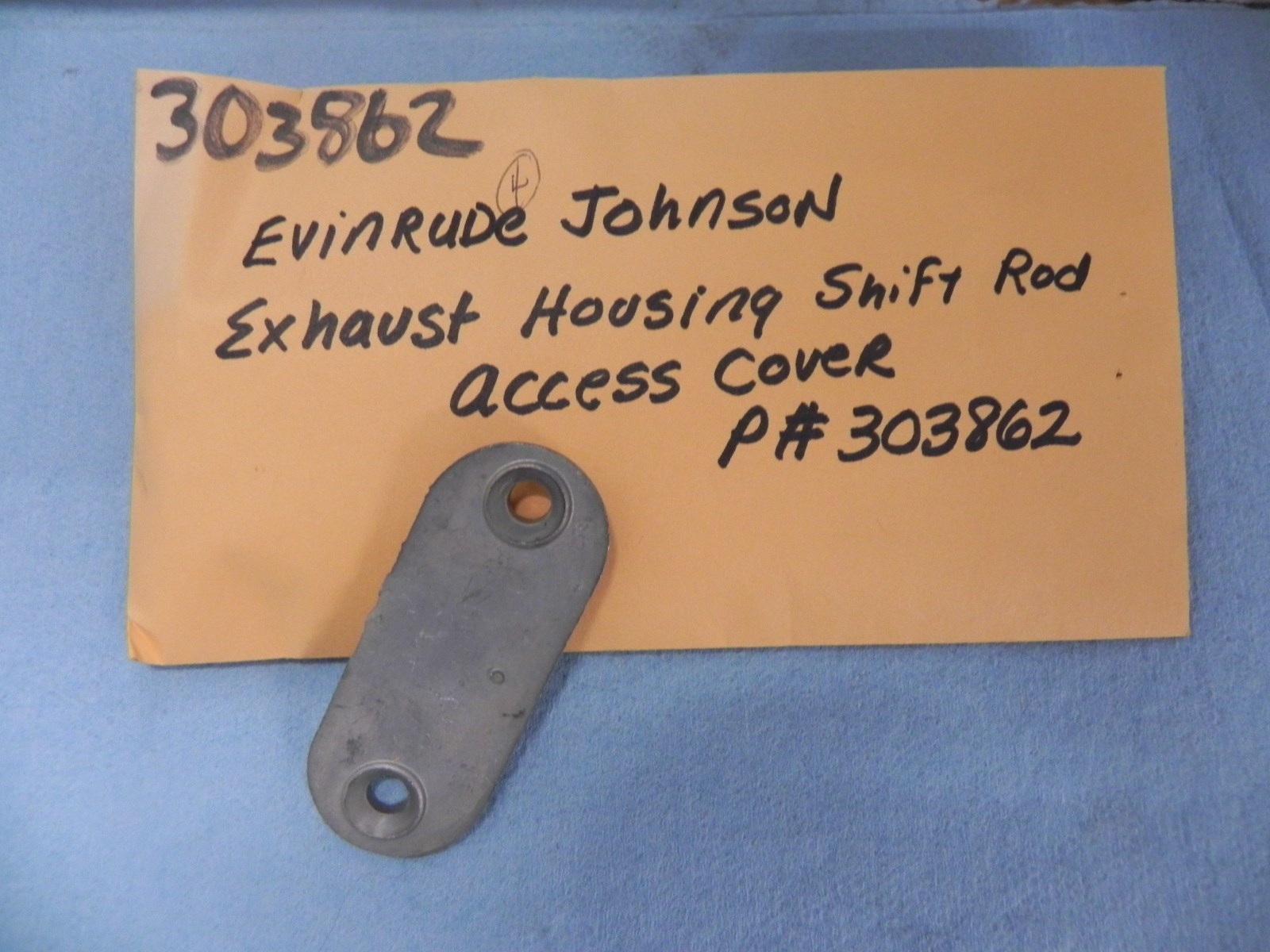 Evinrude Johnson Outboard Exhaust Hsg Shift Rod Access Cover P# 303862 ...