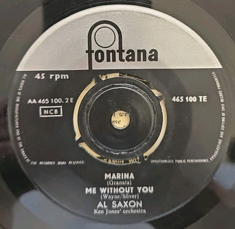 Al Saxon Marina/Linda Lu + 2....4 Track EP..British Rock n Roll Rare EP ...