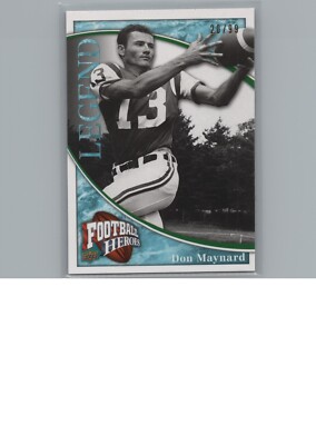 2009 UD Upper Deck Football Heroes DON MAYNARD LEGENDARY BLUE #224 JETS ...