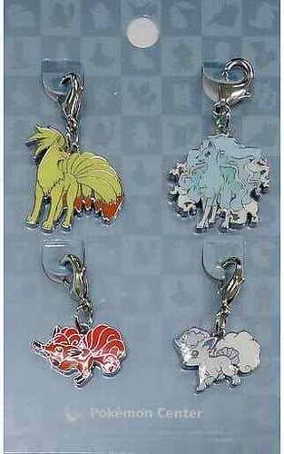 Vulpix, etc. Pokemon National Pokedex Metal Charm Pokemon Center Limi ...