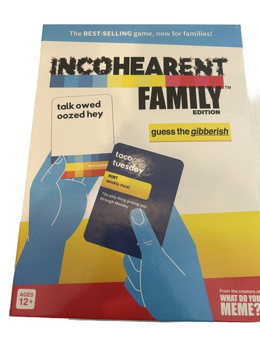 Incohearent Family Edition Game - Guess The Gibberish! 1D 810816033082 ...